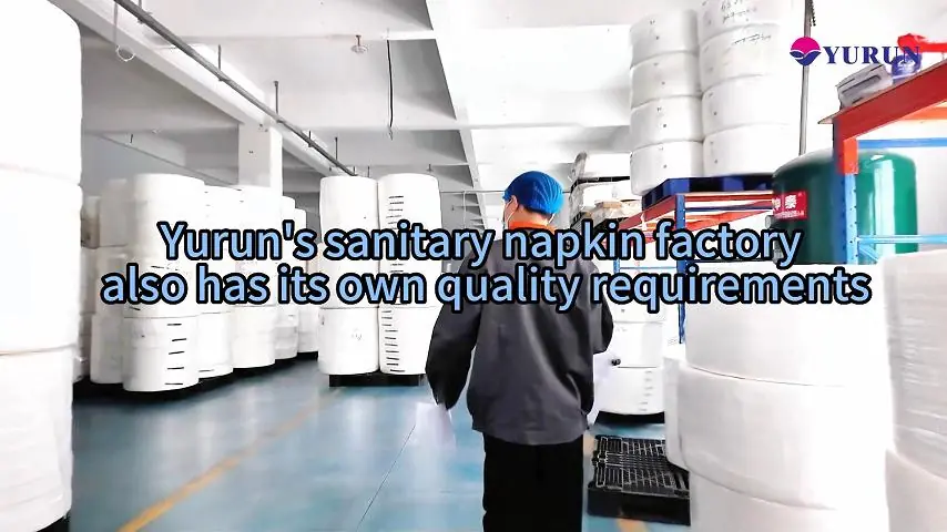 Sanitary napkin factory attaches great importance to raw materials ...
